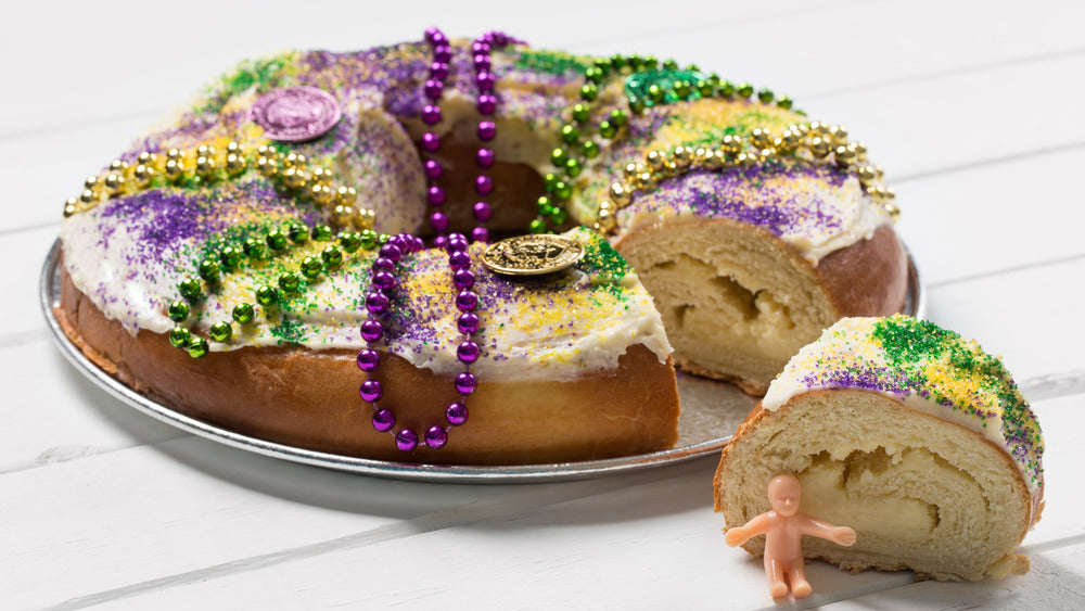 Mardi Gras King Cake | Full Size or Single| Classic, Dairy Free or Glu ...